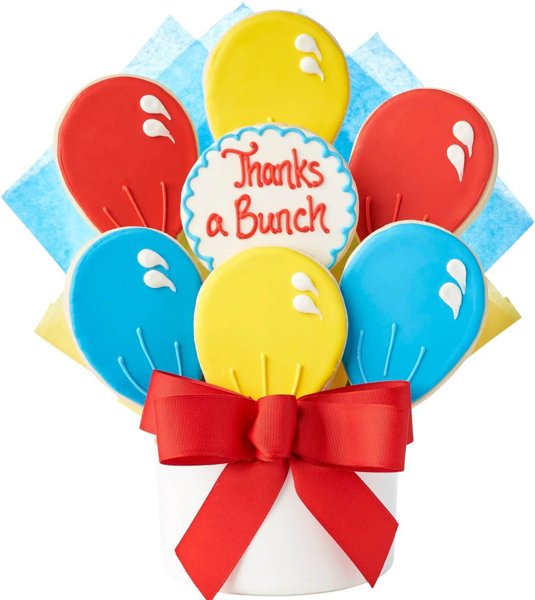 Thank You Cookie Bouquet | Balloon Shaped Thank You Treats | Cookie Bouquets