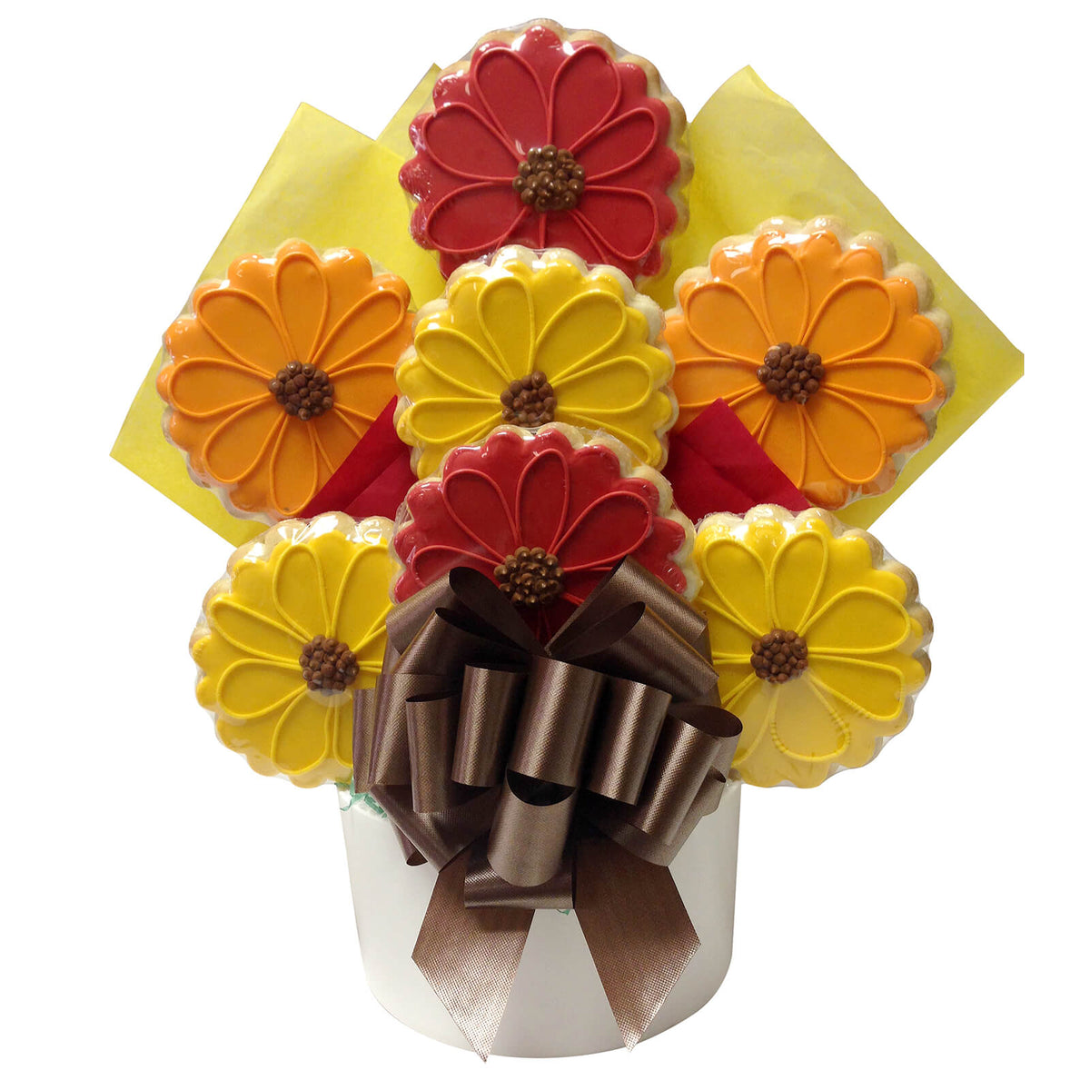 Fall Flowers Cutout Cookie Bouquet | Cookie Bouquets