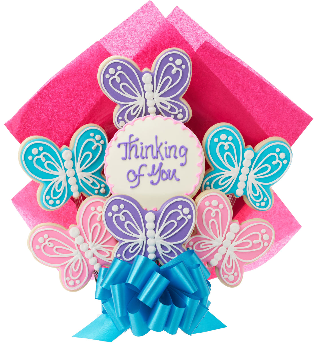 Thinking of You Flutter Cookie Bouquet | Cookie Bouquets
