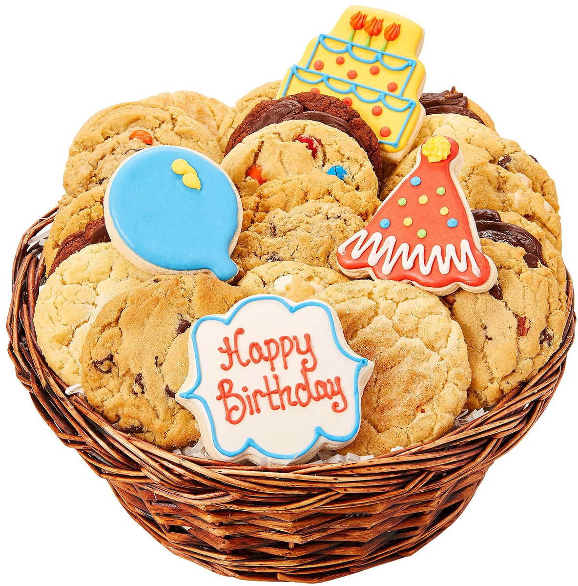 Birthday Cookie Basket | Gourmet Cookie Gifts Delivered | Cookie Bouquets