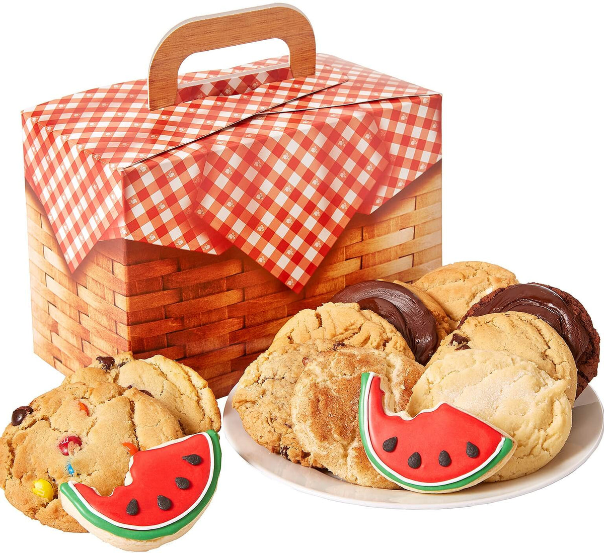 Picnic Cookies | Picnic Themed Cookie Tote Box | Cookie Bouquets