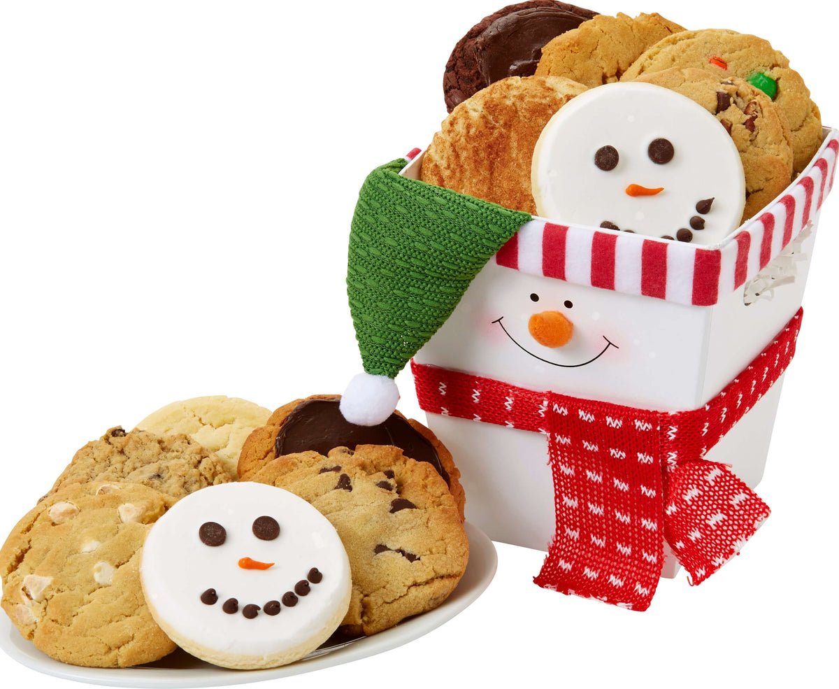 Snowman Cookie Box | Holiday Treat Gift Ideas | Cookie Bouquets